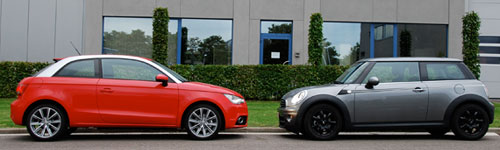 mini versus audi a1