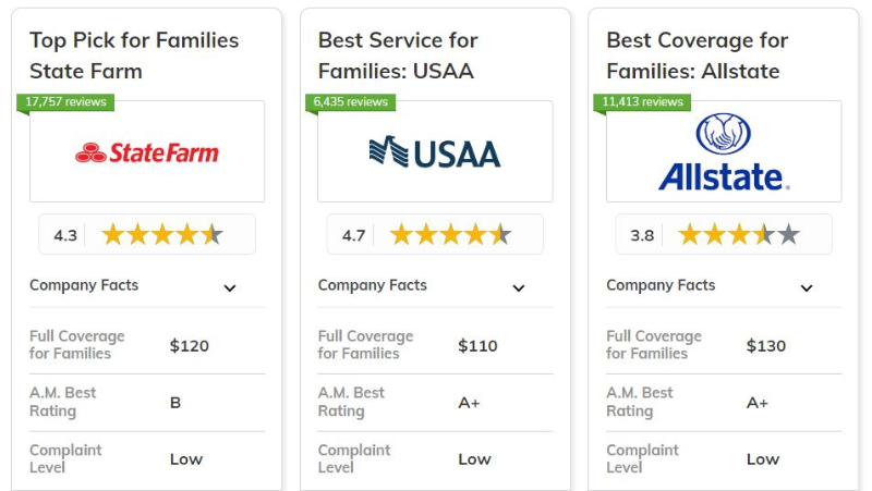 10 Best Car Insurance Companies for Families in 2025 (See the Top ...