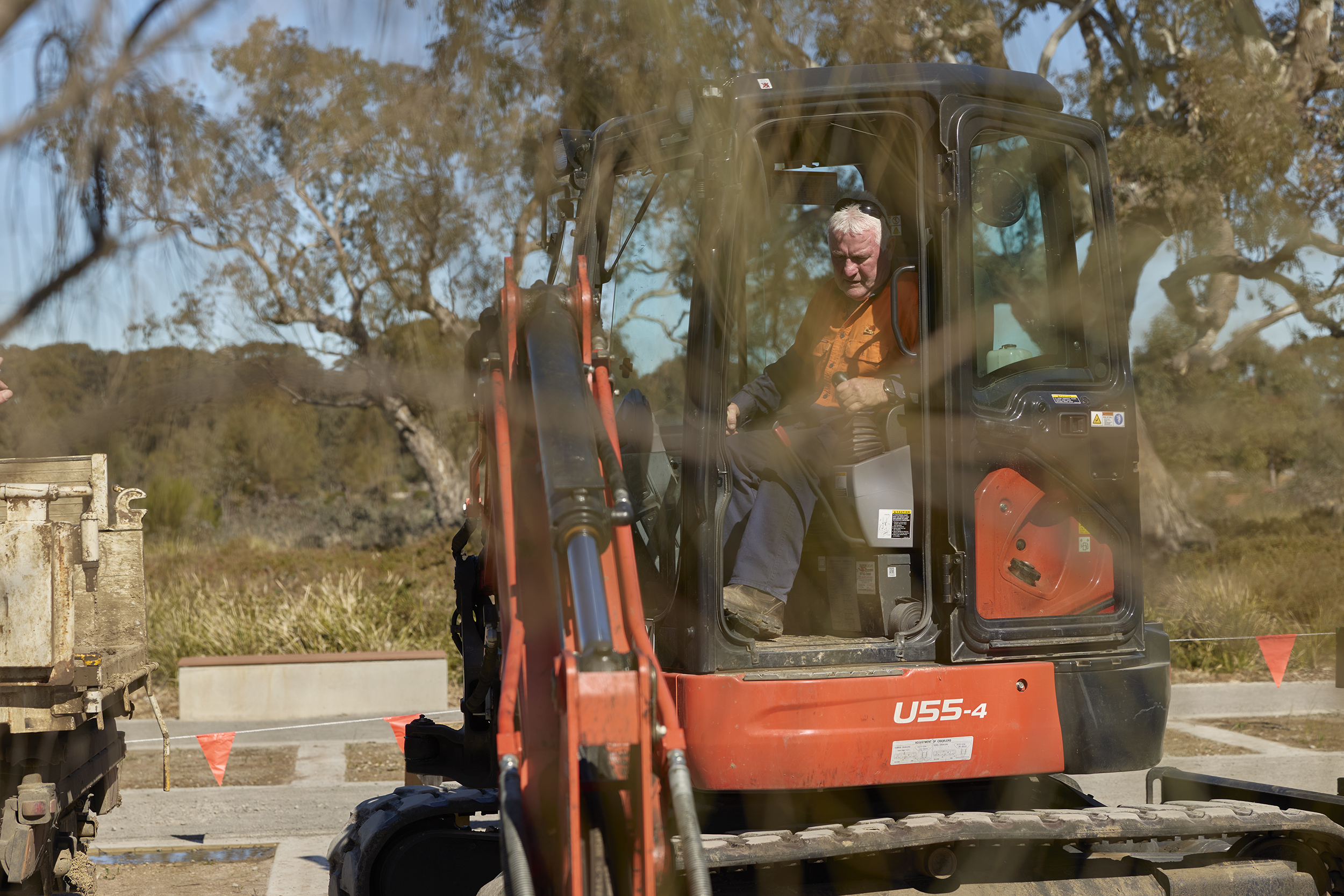 Fence reconstruction underway at Templestowe Cemetery (GMCT)