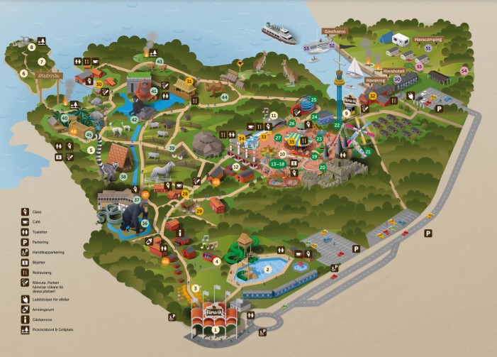 Parkkarta över Furuvik