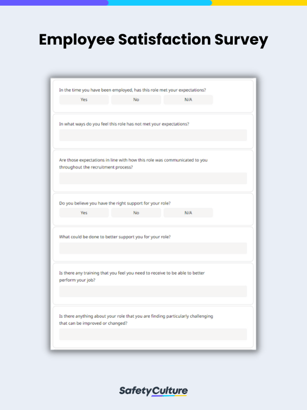 Employee Satisfaction Survey In Word And Pdf Formats FREE 12+ Sample