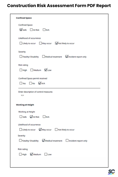 Free 19 Sample Risk Assessment Forms In Ms Word Pdf Excel