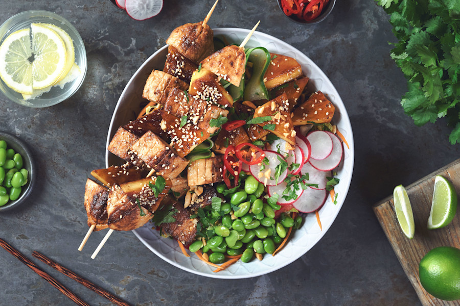 BBQ Teriyaki Quorn Fillets & Pinneaple Buddha Bowl Recipe | Quorn