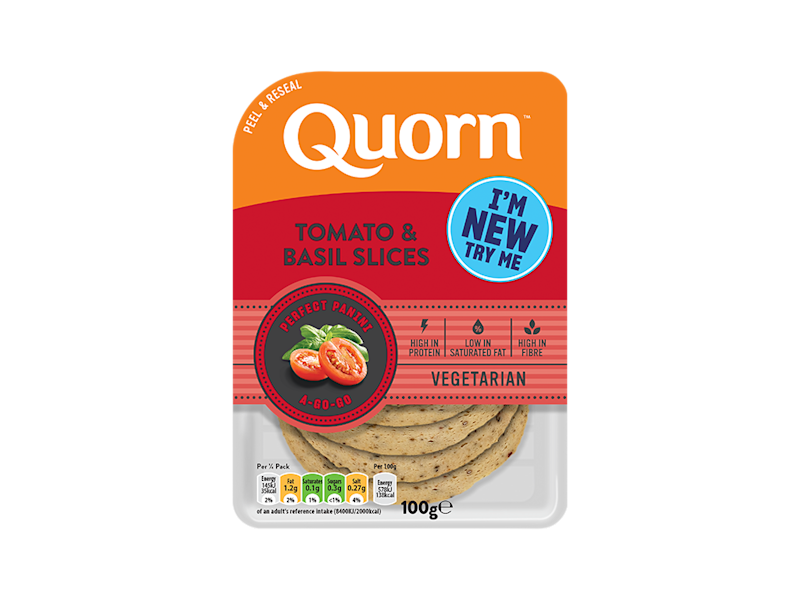 Tomato & Basil Slices | Quorn