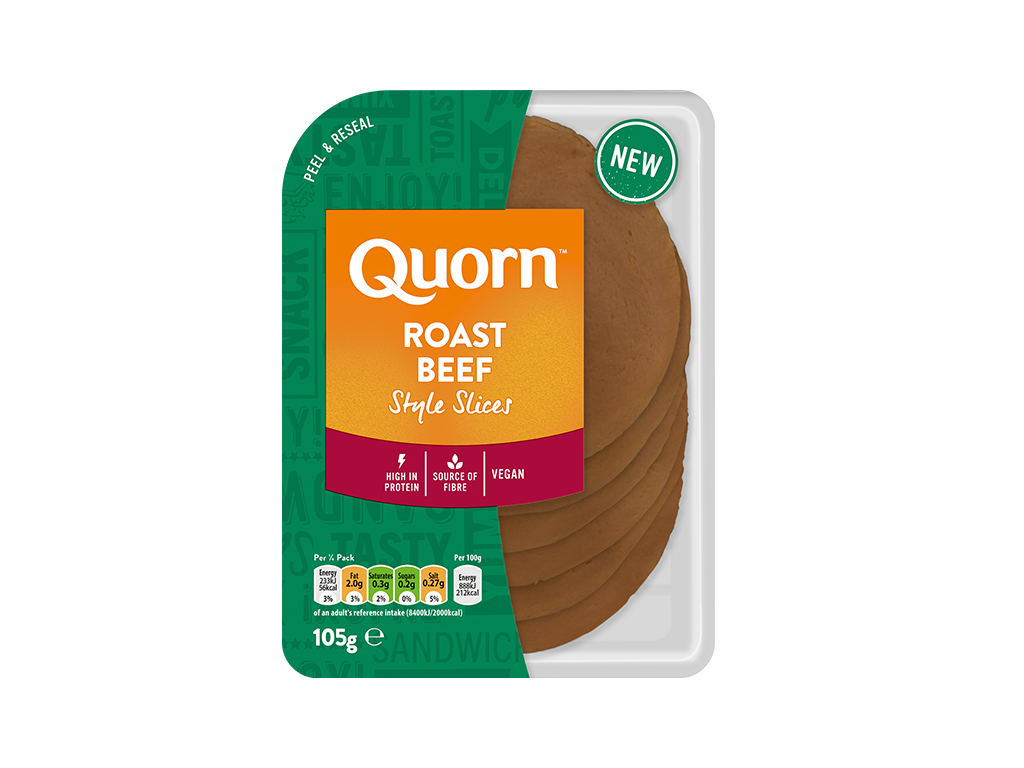 Quorn Meat-Free Roast Beef Slices Bagel | Quorn