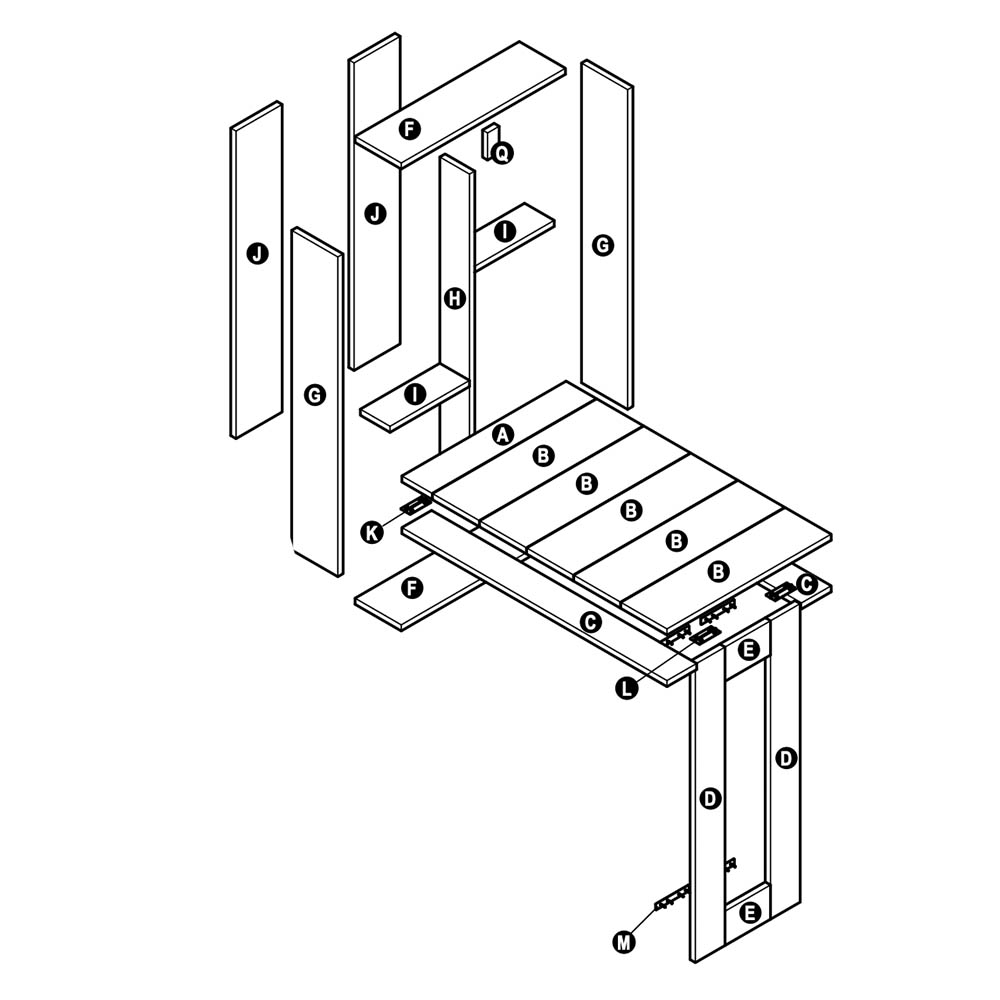 Uitklapbare Bar - KARWEI