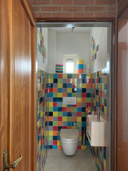 Make-over idee: wc met lambrisering en behang | Karwei