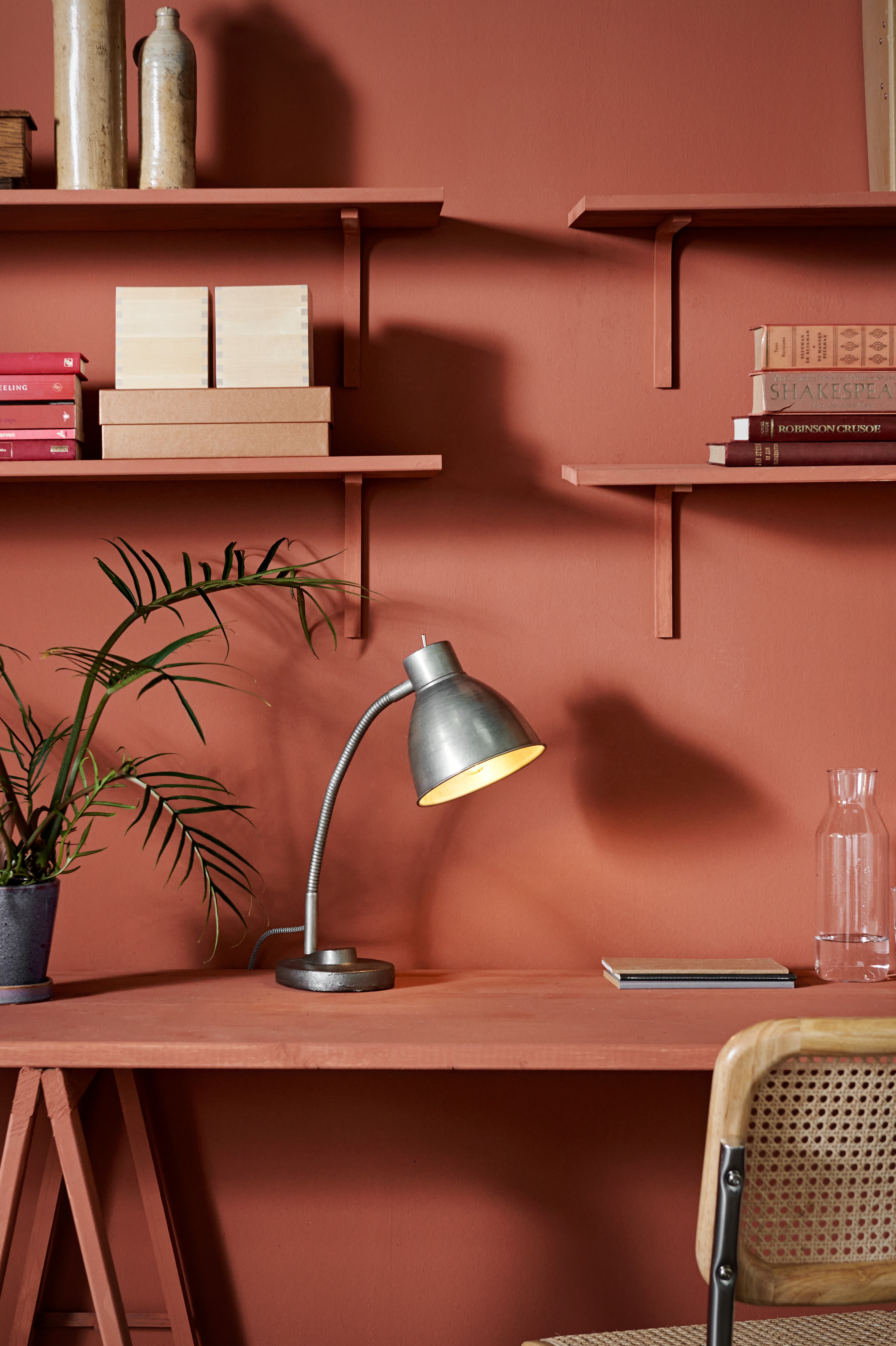 Muur idee: meegeschilderde wandplanken op de muur | Karwei