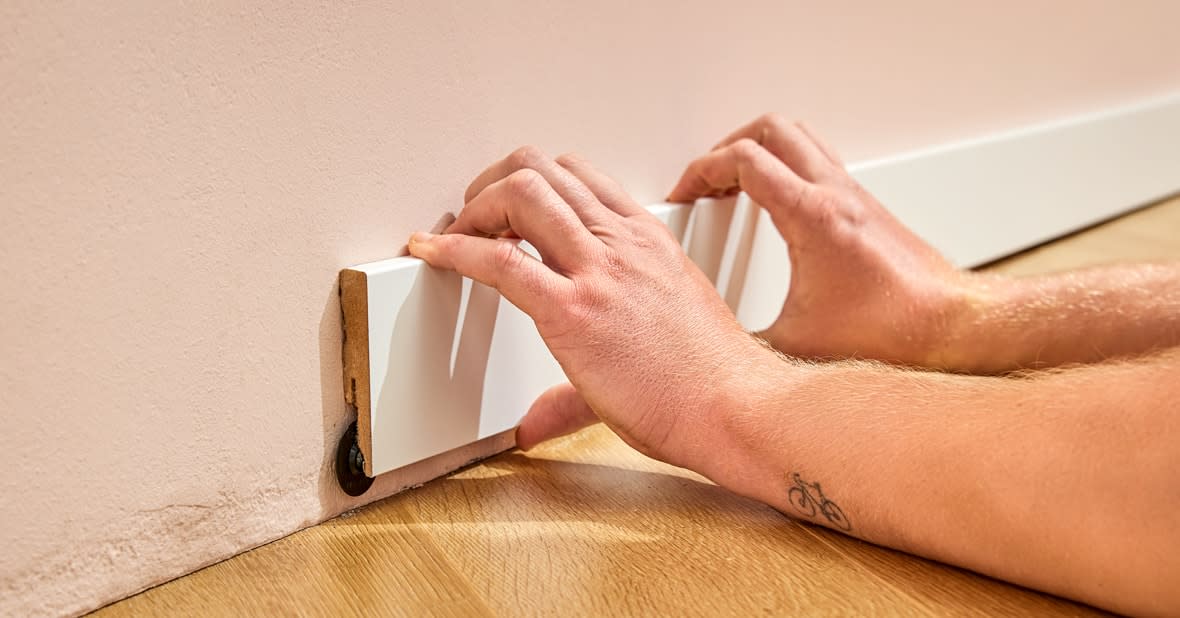 Plinten leggen of repareren het is eigenlijk een klusje van niks.