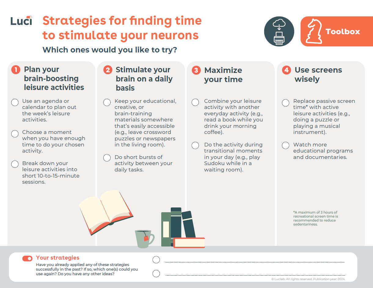 Strategies for Finding Time To Stimulate Your Neurons