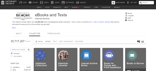 Internet Archive is a digital library of ebooks. It also has free ...