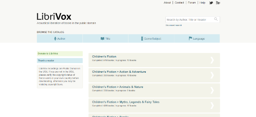 Librivox has free audiobooks that you can listen to from any device.