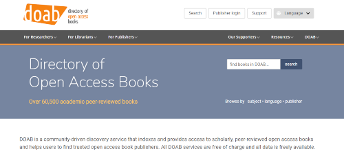 Directory of Open Access Books