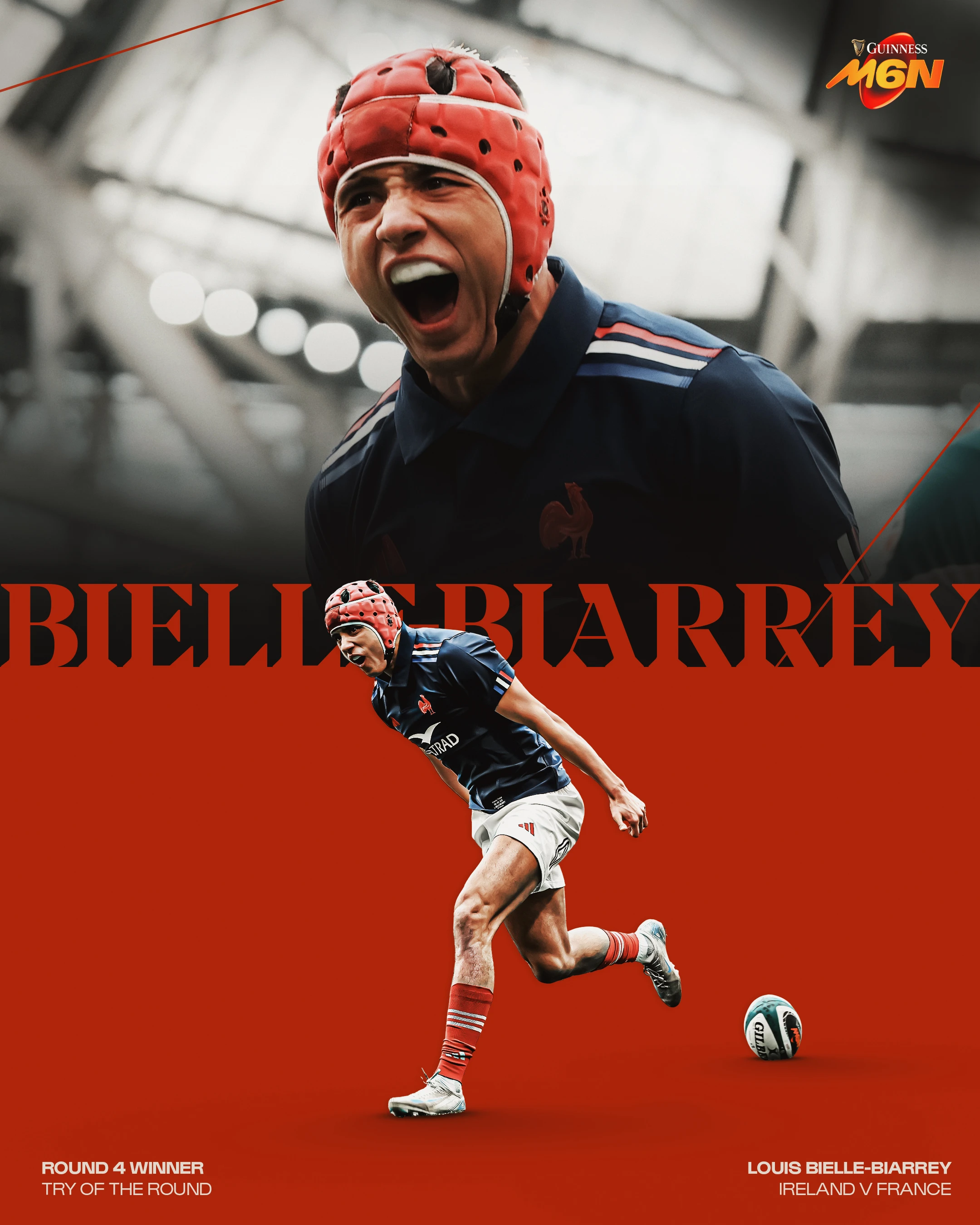 Bielle-Biarrey wins Try & Player of the Round | R4 | Six Nations Rugby ...