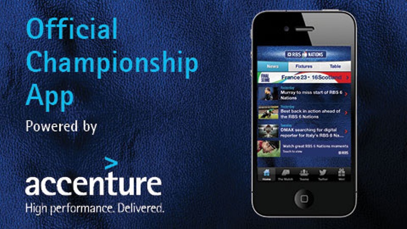 Accenture create Official RBS 6 Nations Championship App - Guinness Men ...