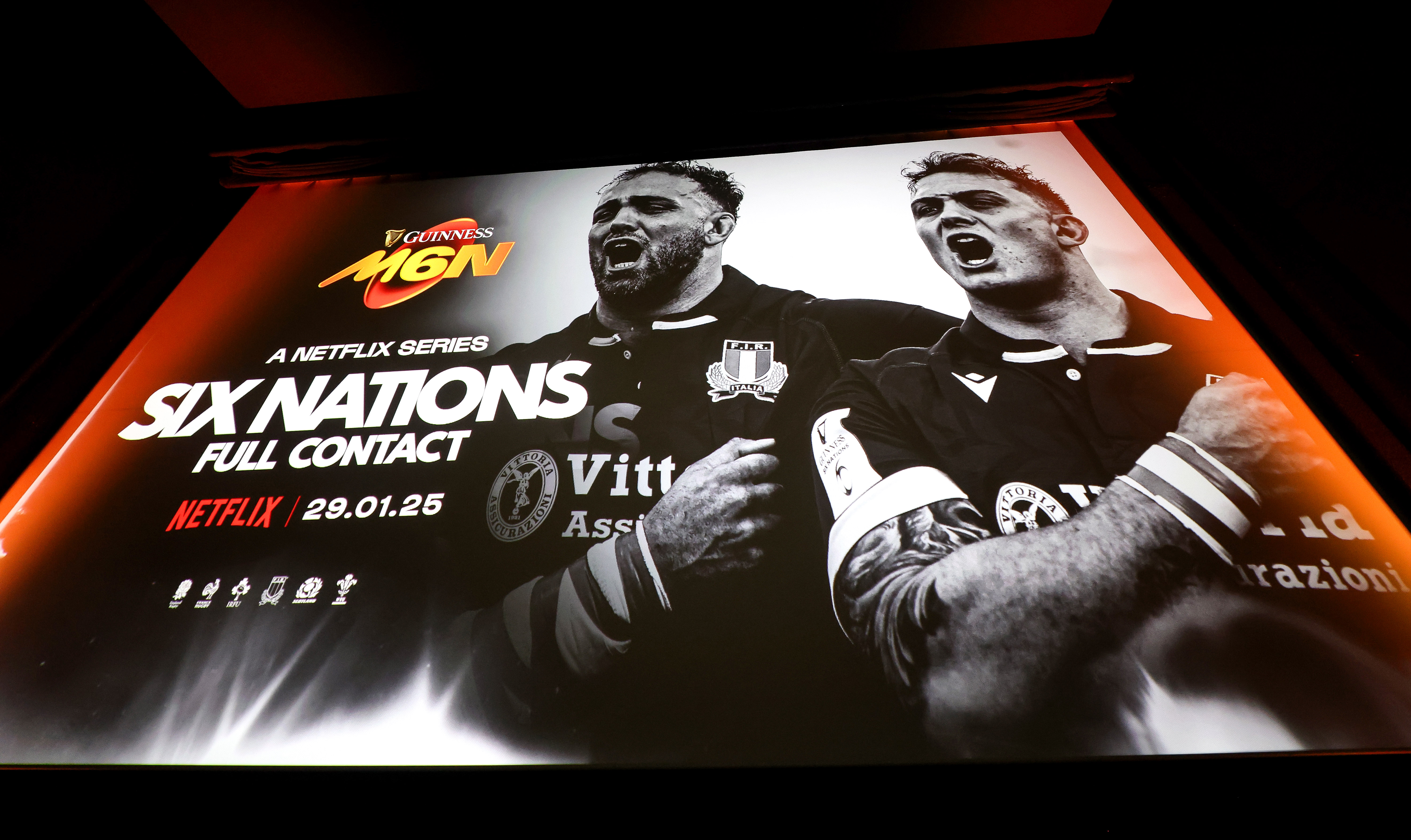 Première Netflix de "Six Nations", saison 2 à Rome - Guinness Hommes ...