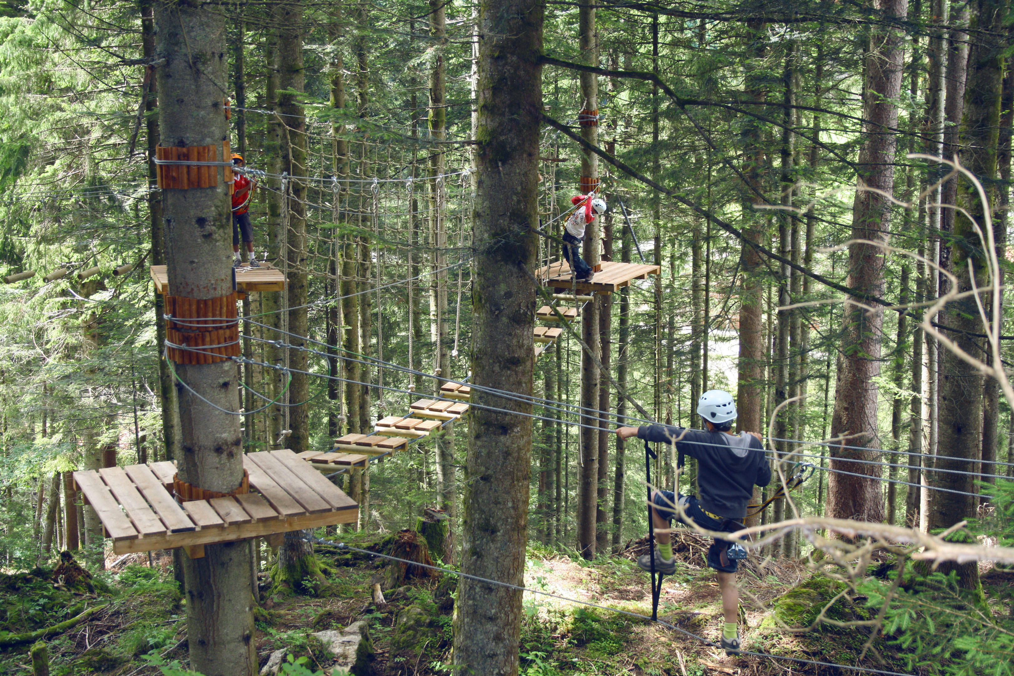 Seilparks und Tyrolienne | Wallis Schweiz