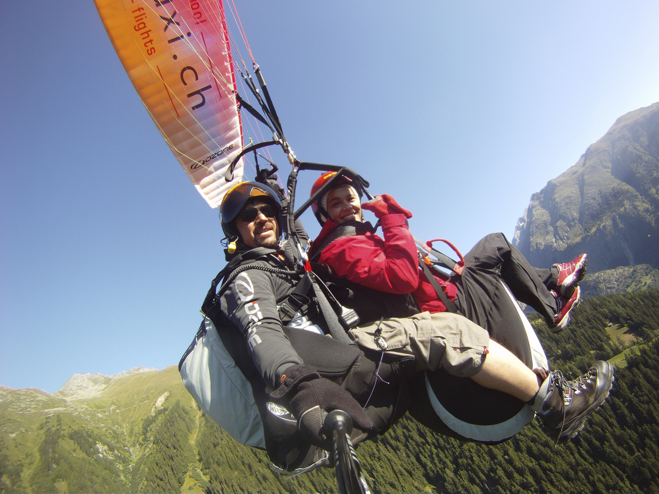 Paragliding tandem flight Flug Taxi | Valais Switzerland