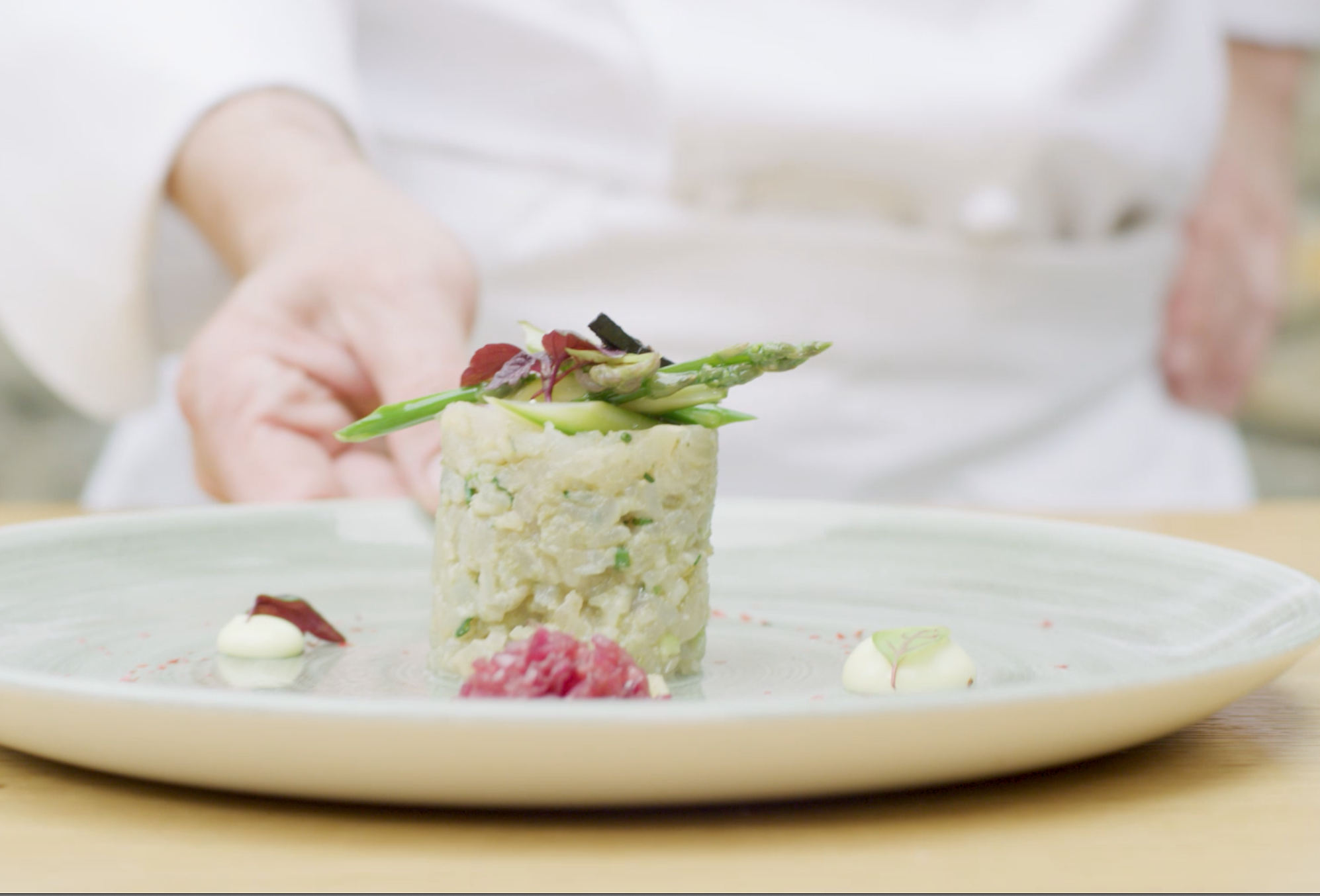 Fish tartare with green asparagus from Valais recipe | Valais Switzerland