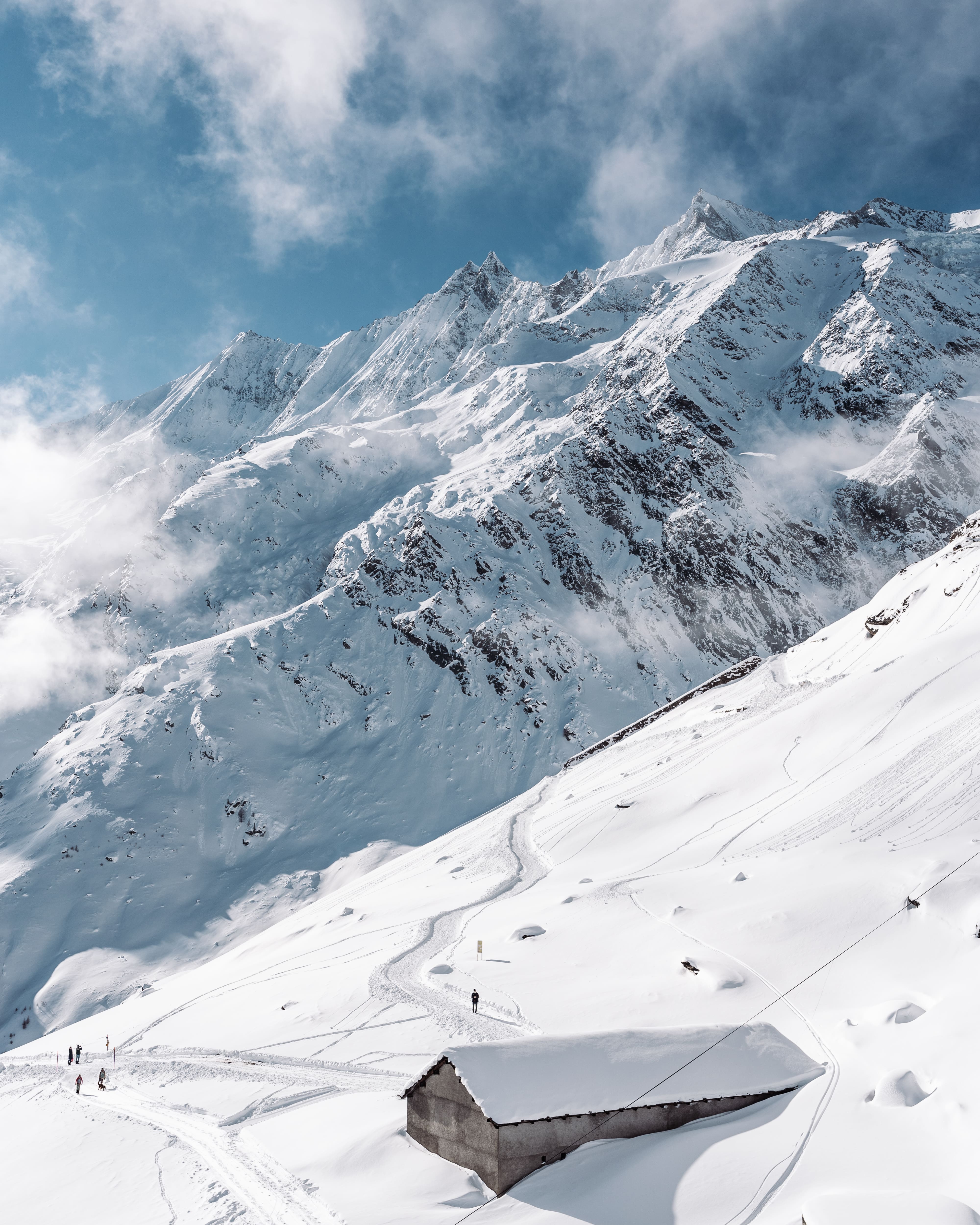 Cable car ride to Hannig | Saas-Fee | Valais Switzerland