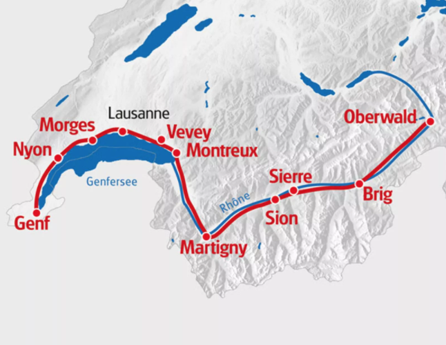 Rhone-Route Andermatt - Genf | Wallis Schweiz