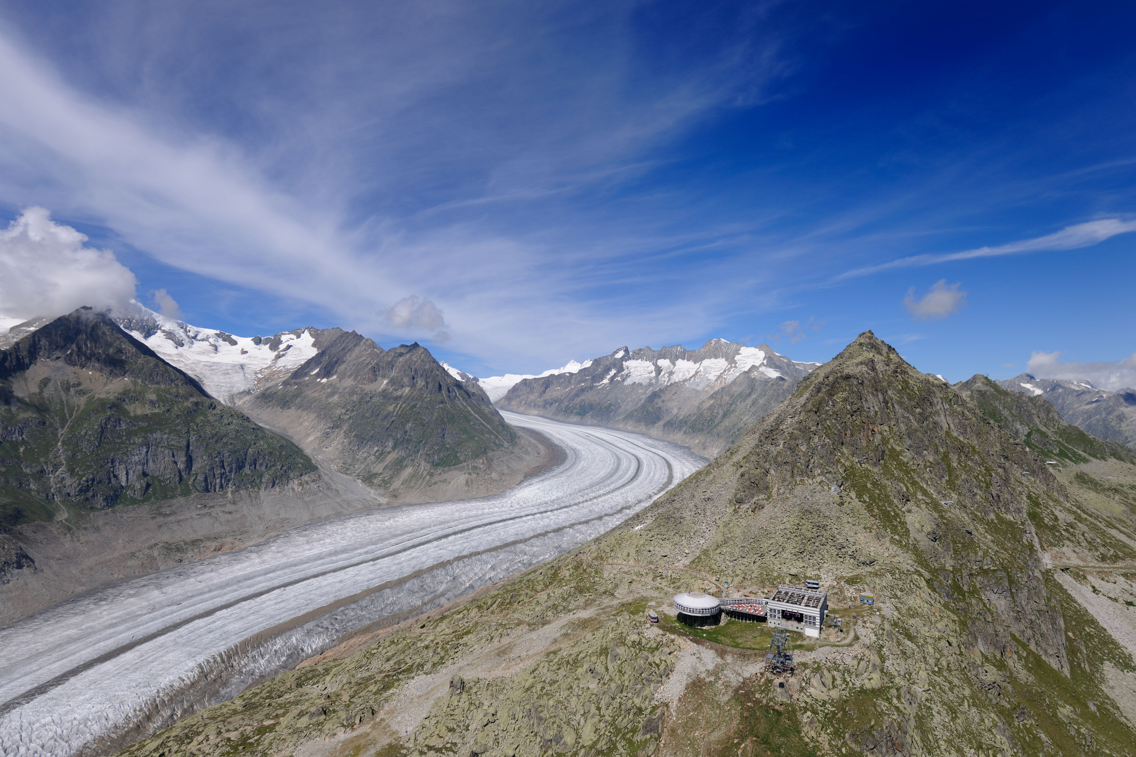 Cable car ride to Hohfluh/Moosfluh | Aletsch Arena | Valais Switzerland