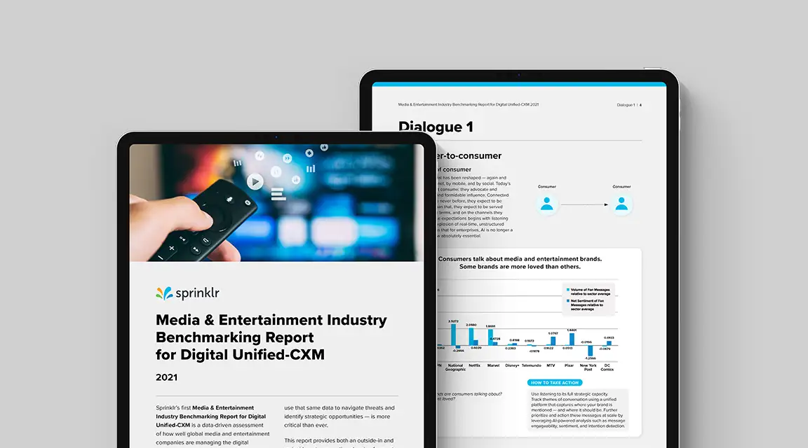 Competitive Benchmarking in Media & Entertainment | Sprinklr