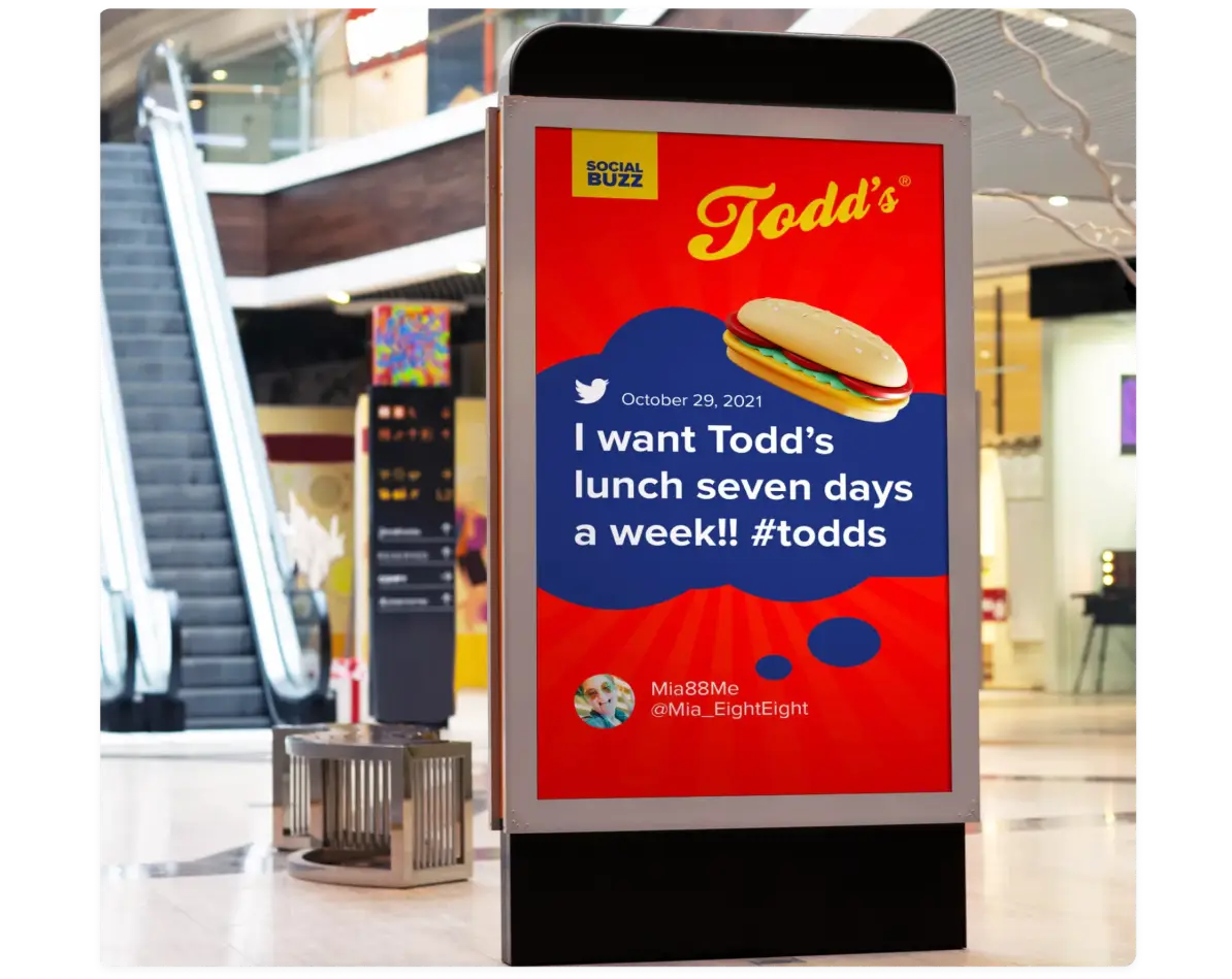Real-Time Data Visualization & Digital Signage: Sprinklr Display