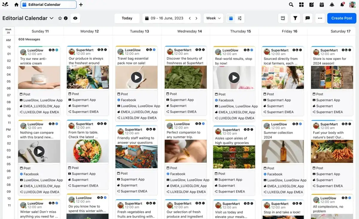7 Best Social Media Calendar Tools & How to Create One | Sprinklr