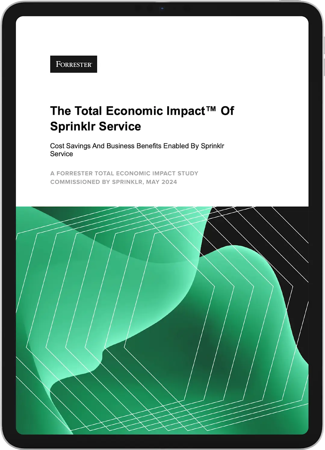 Forrester TEI Study reveals Sprinklr Service delivered 210% ROI