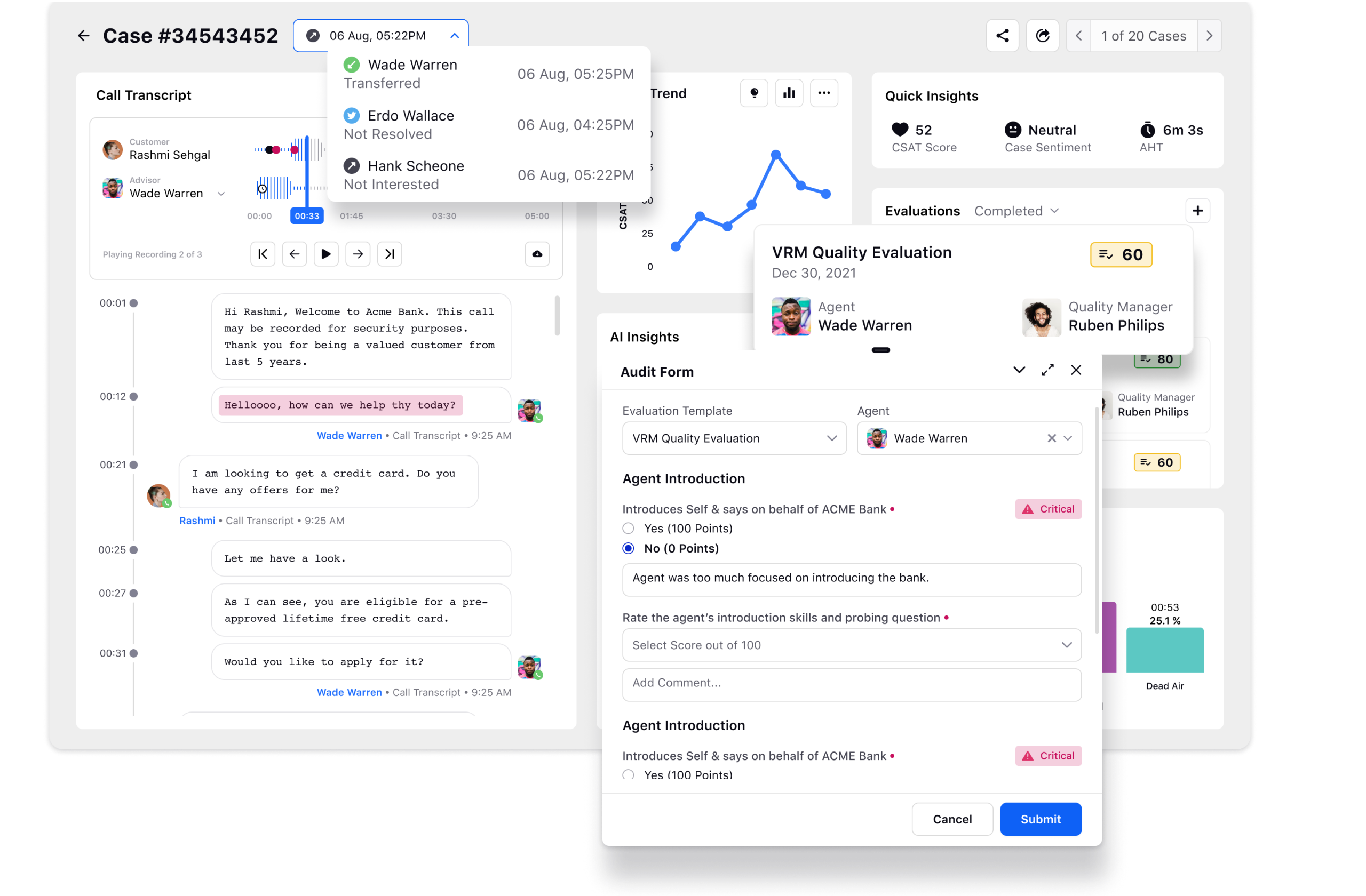 Improve Agent Efficiency with Quality Management | Sprinklr