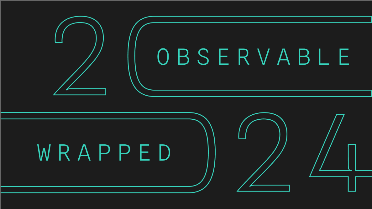Observable Wrapped: 24 insights from 2024 | Observable