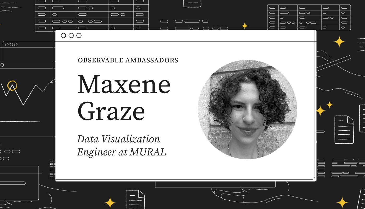 Ambassador Spotlight: Maxene Graze | Observable