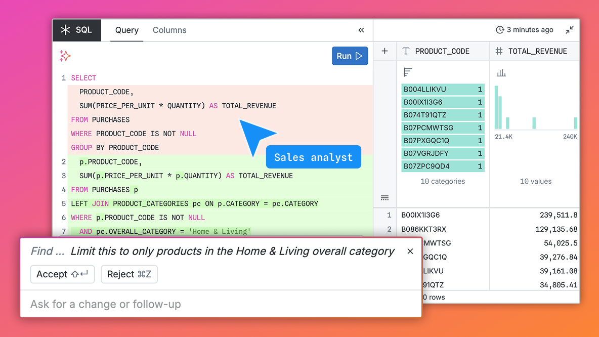 Draft and customize queries even faster with streamlined text-to-SQL ...