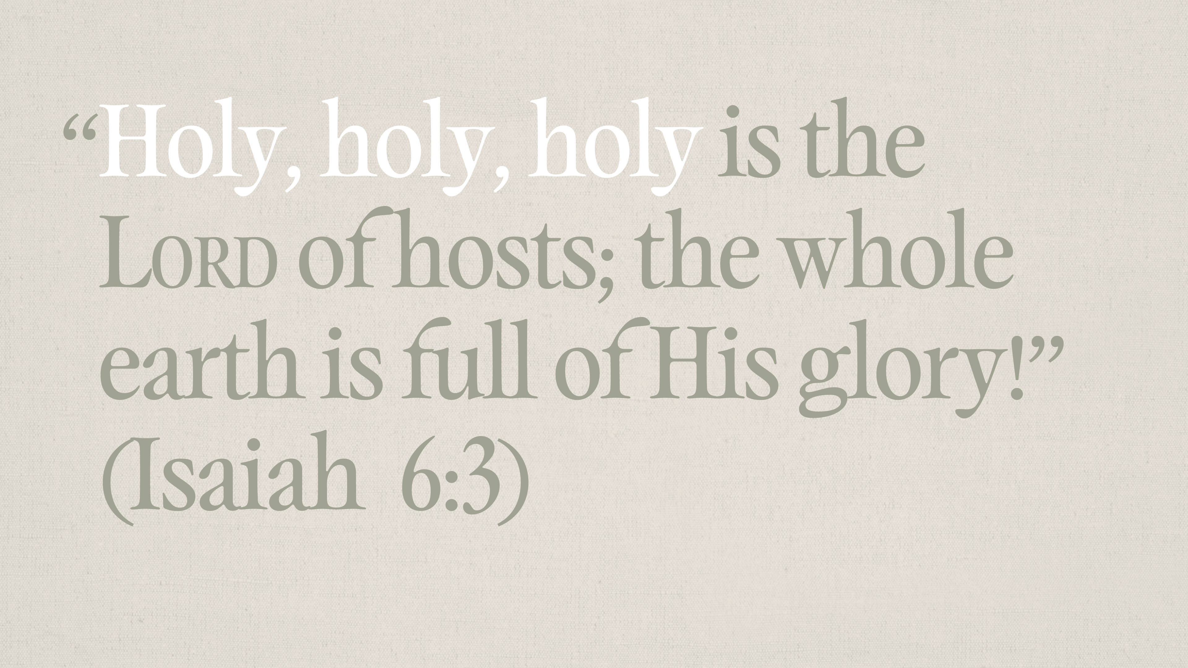 Join a Global Effort to Proclaim God’s Holiness