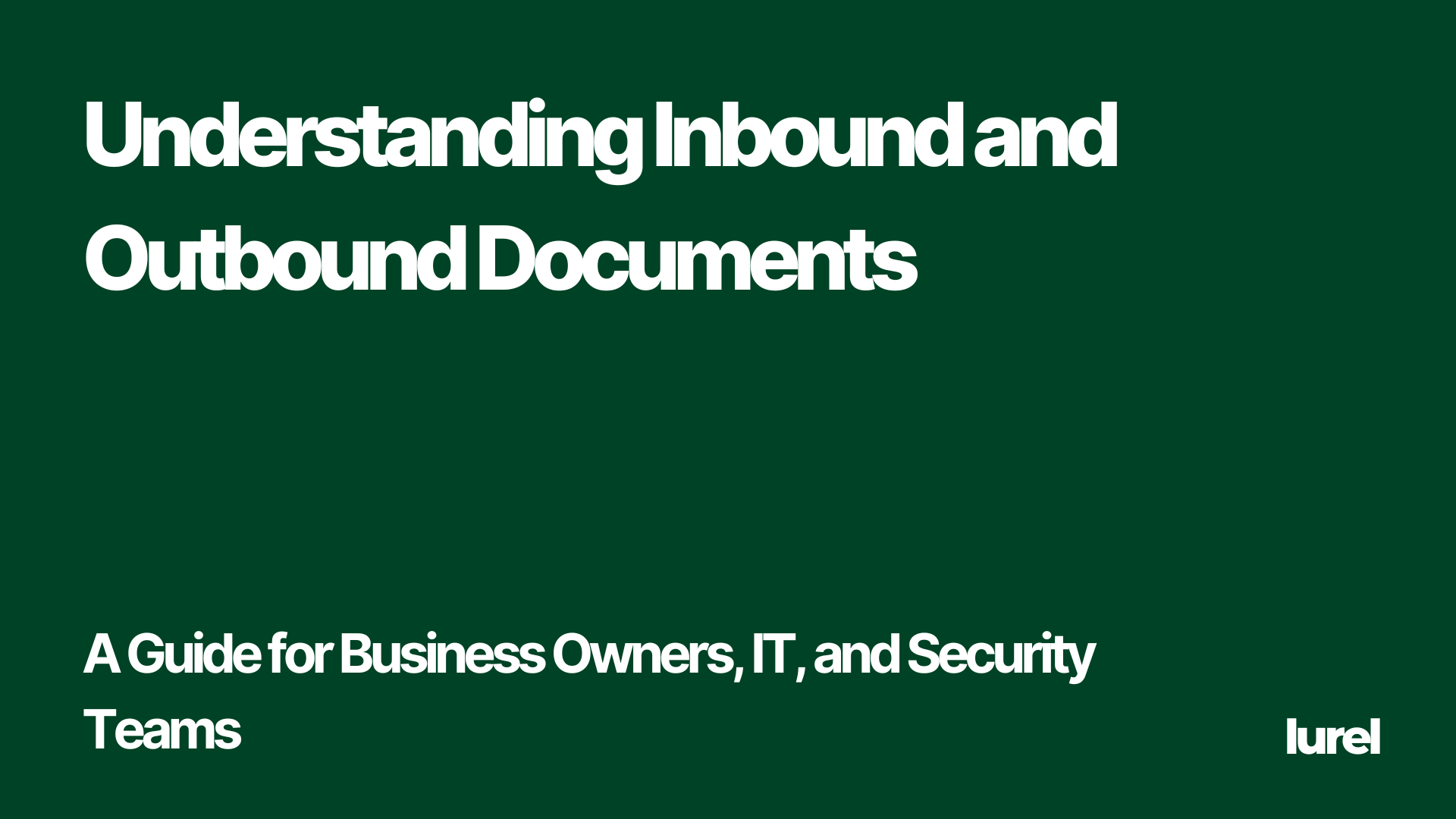 Understanding Inbound and Outbound Documents: Enhancing Data