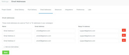 Adding To And From Email Addresses Vero