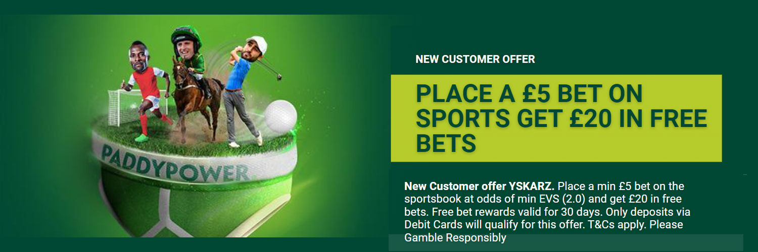 Paddy Power Promo Code - £50 Free Bet for January 2024