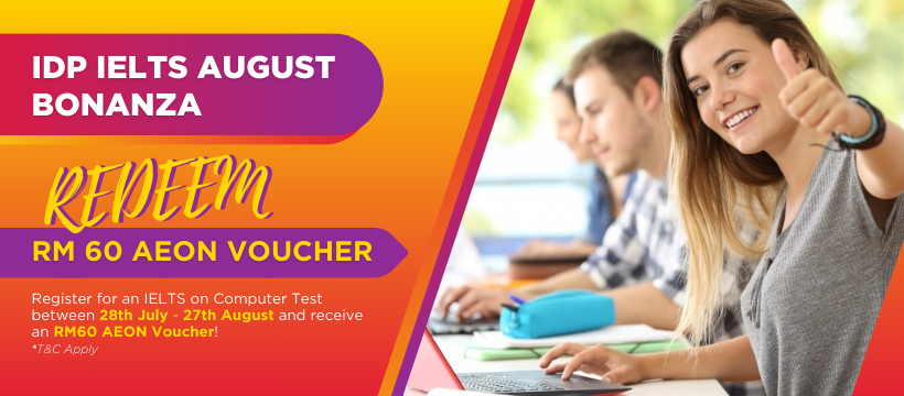 IELTS Exclusive Promotions in Malaysia - Book IELTS Test Now!