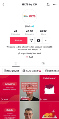 Top 5 tài khoản Tiktok học tiếng Anh miễn phí bạn có thể theo dõi | IDP ...