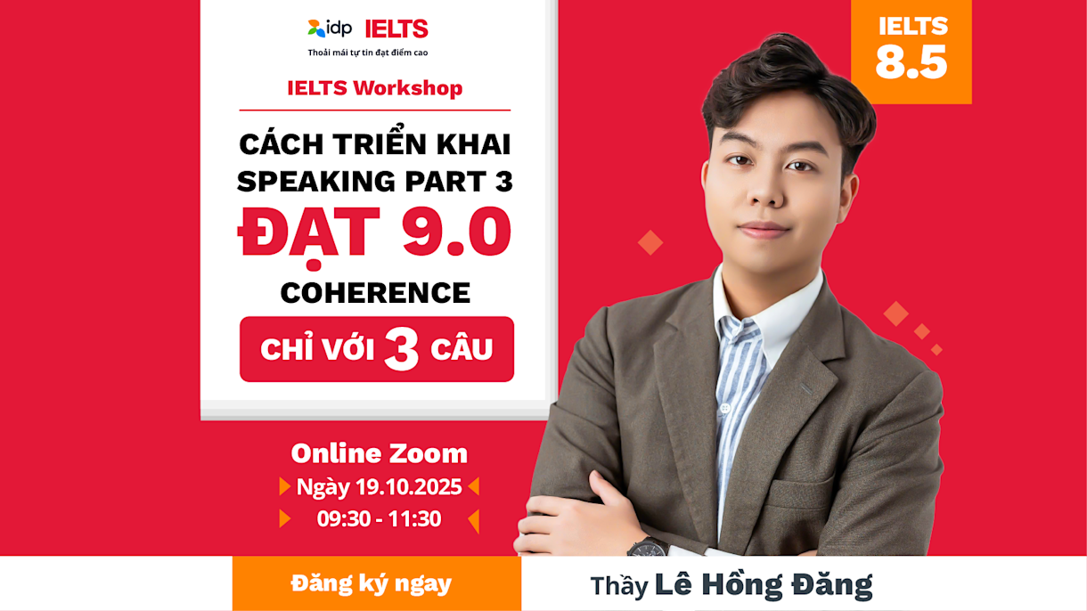 IELTS Workshop - Hội Thảo IELTS | IDP IELTS Vietnam