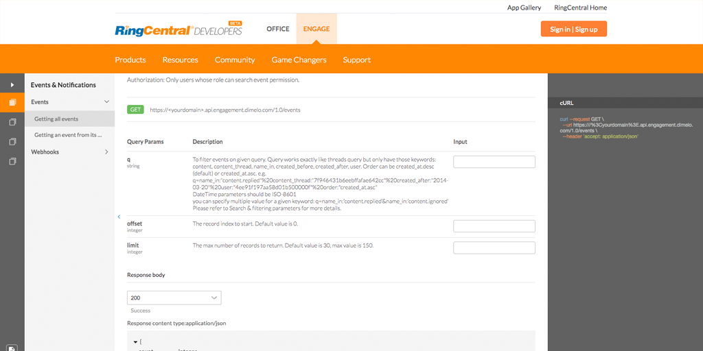 Engage Digital API Reference | RingCentral Developers
