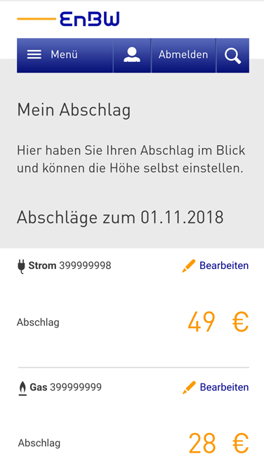 Meine EnBW Kundenportal | EnBW