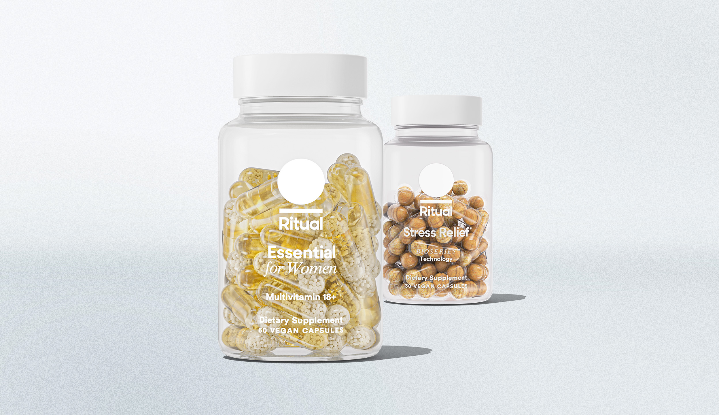 Women's Multivitamin 18+ & Stress Relief Bottles