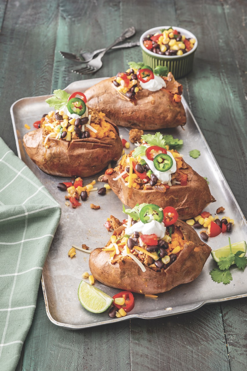 Tex-Mex–Style Stuffed Sweet Potatoes Recipe