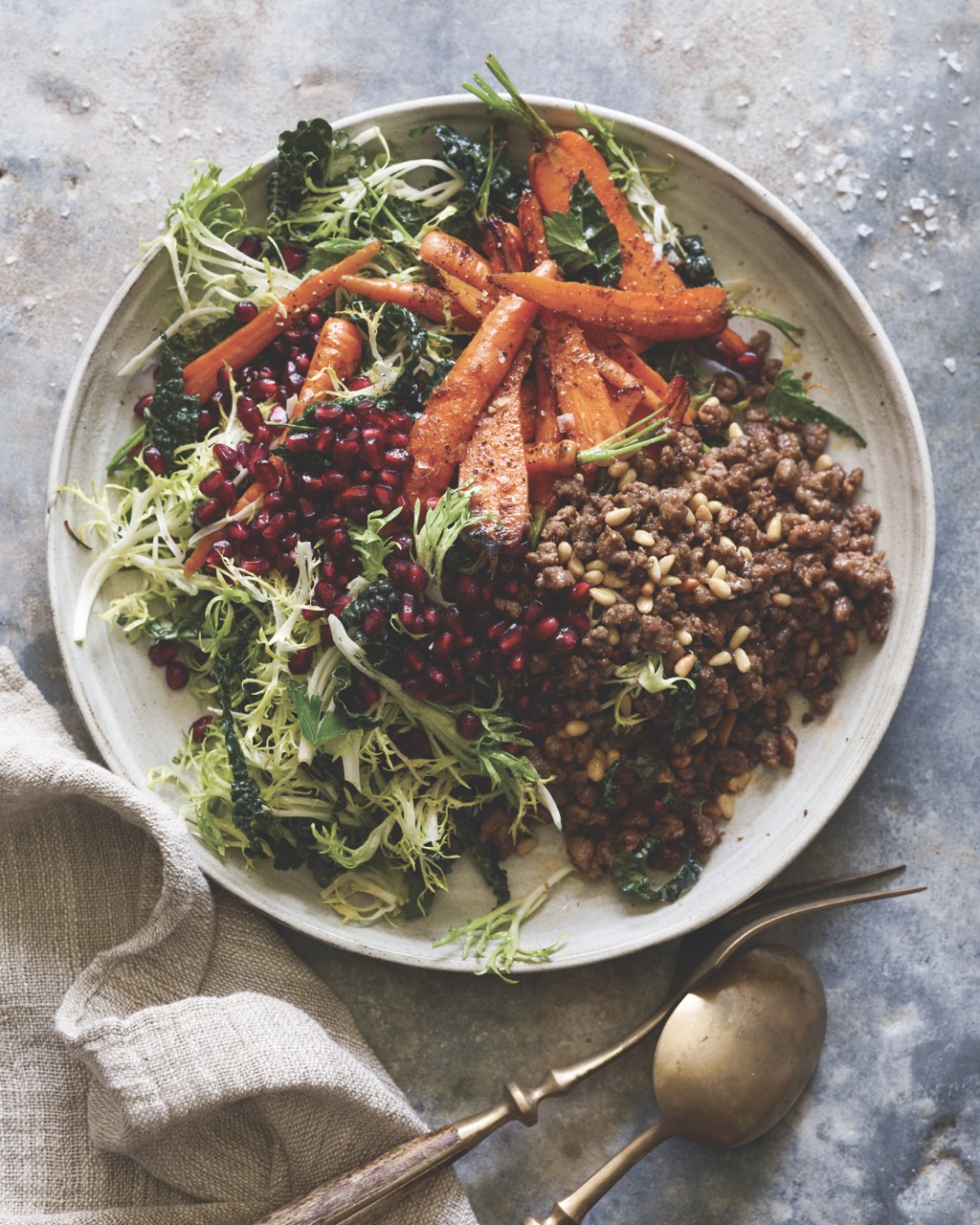 Spiced Lamb Kale Salad Recipe