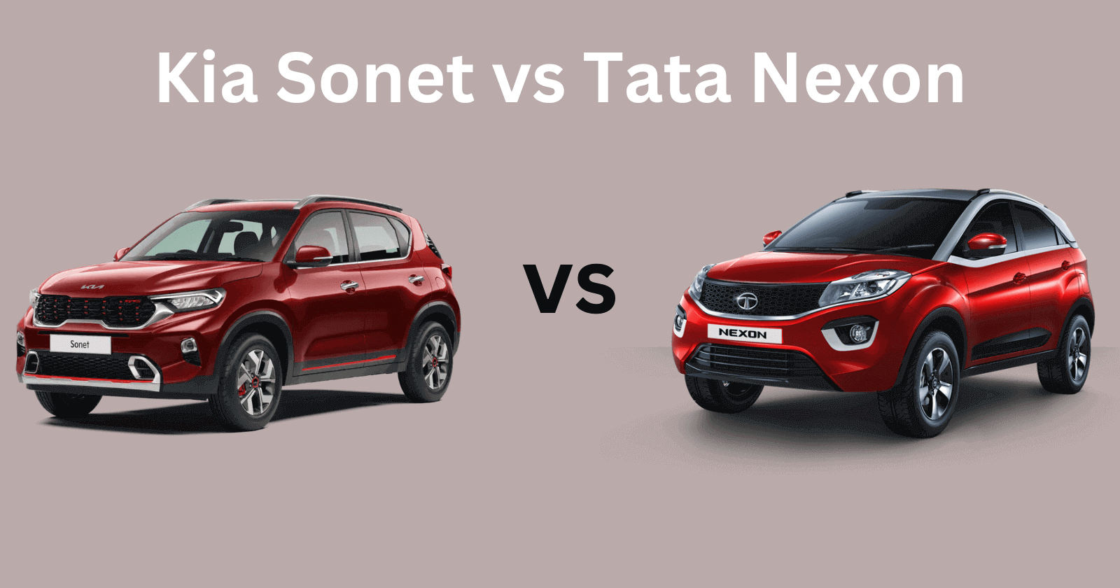 Kia Sonet vs Tata Nexon: Compare Prices, Mileage, Specs (2023)