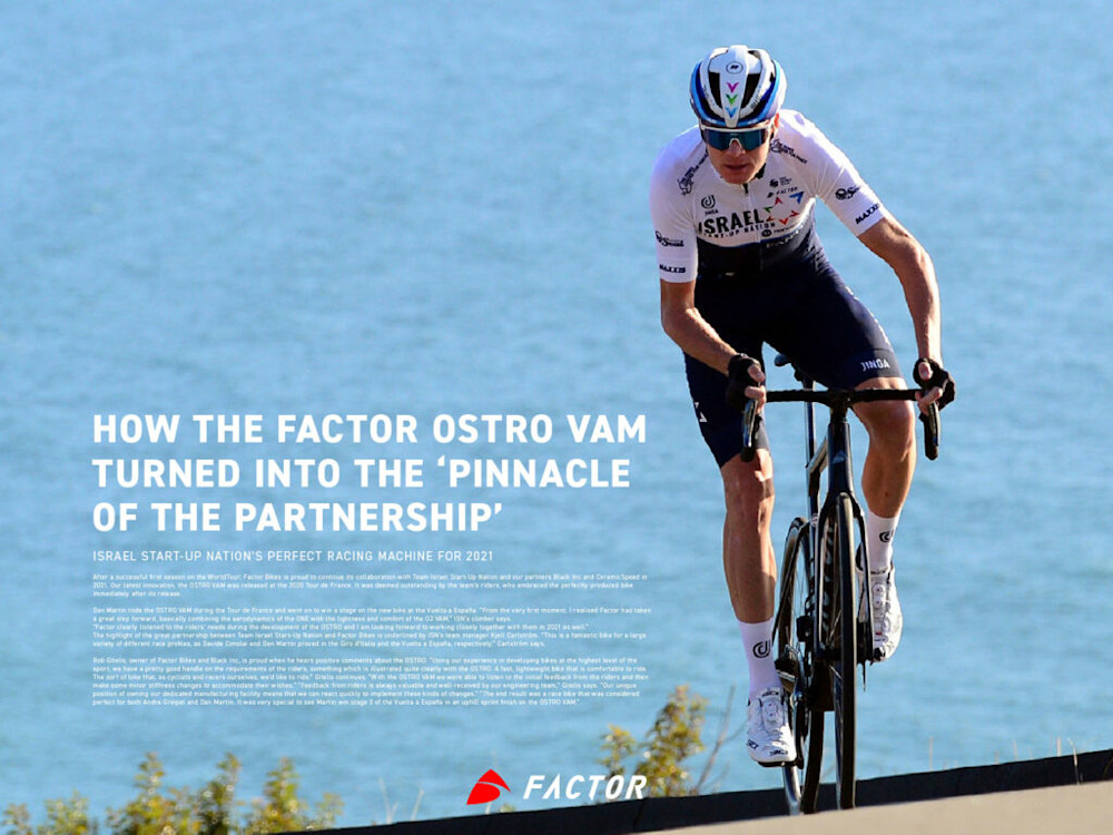 FACTOR BIKES & TEAM ISRAEL START-UP NATION RIDE TOGETHER IN 2021