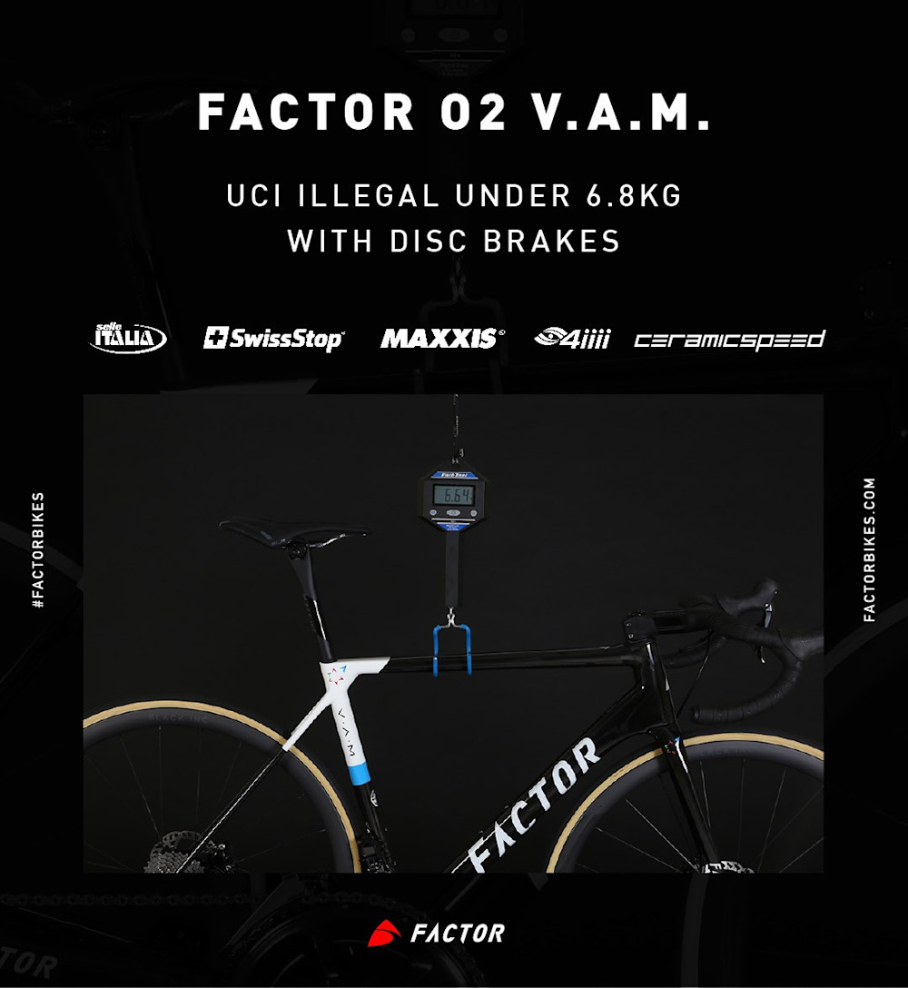 Factor O2 VAM – Lightweight with Disc Brakes