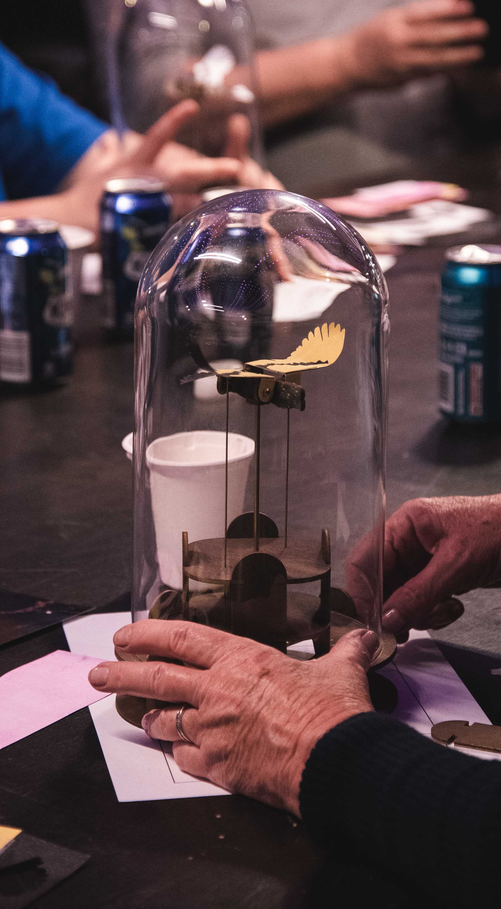 DPS Social: Mechanical bird puppet making | Dead Puppet Society